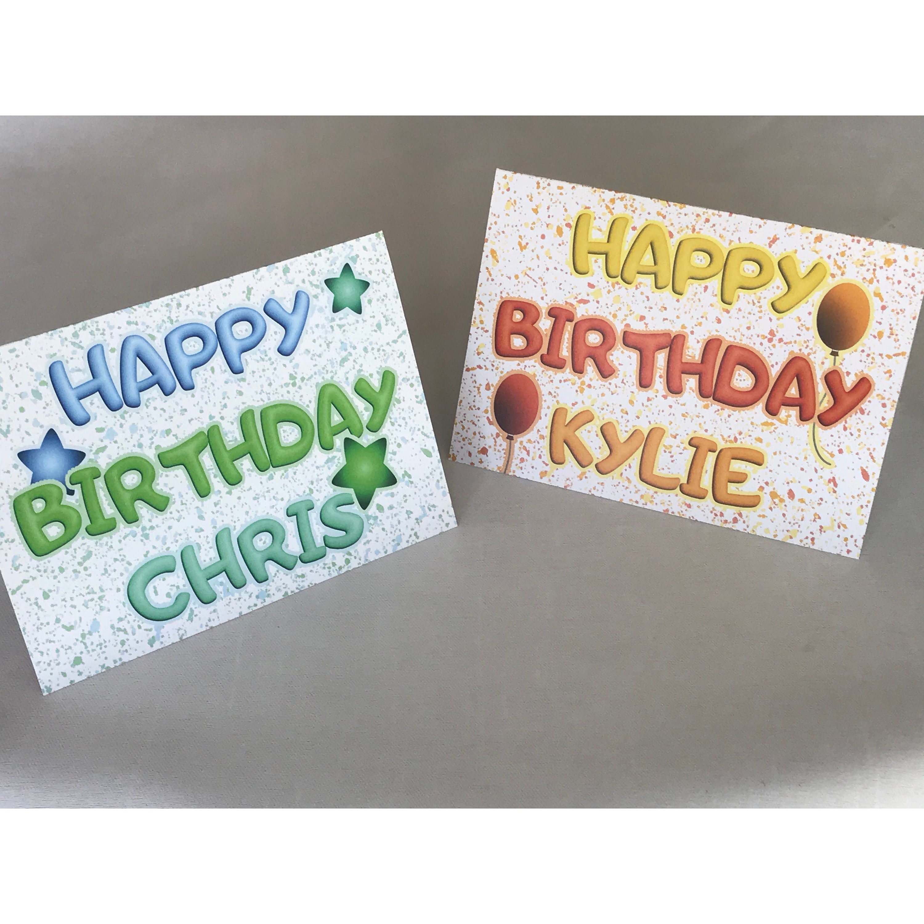 Personalized Birthday Cards - Etsy