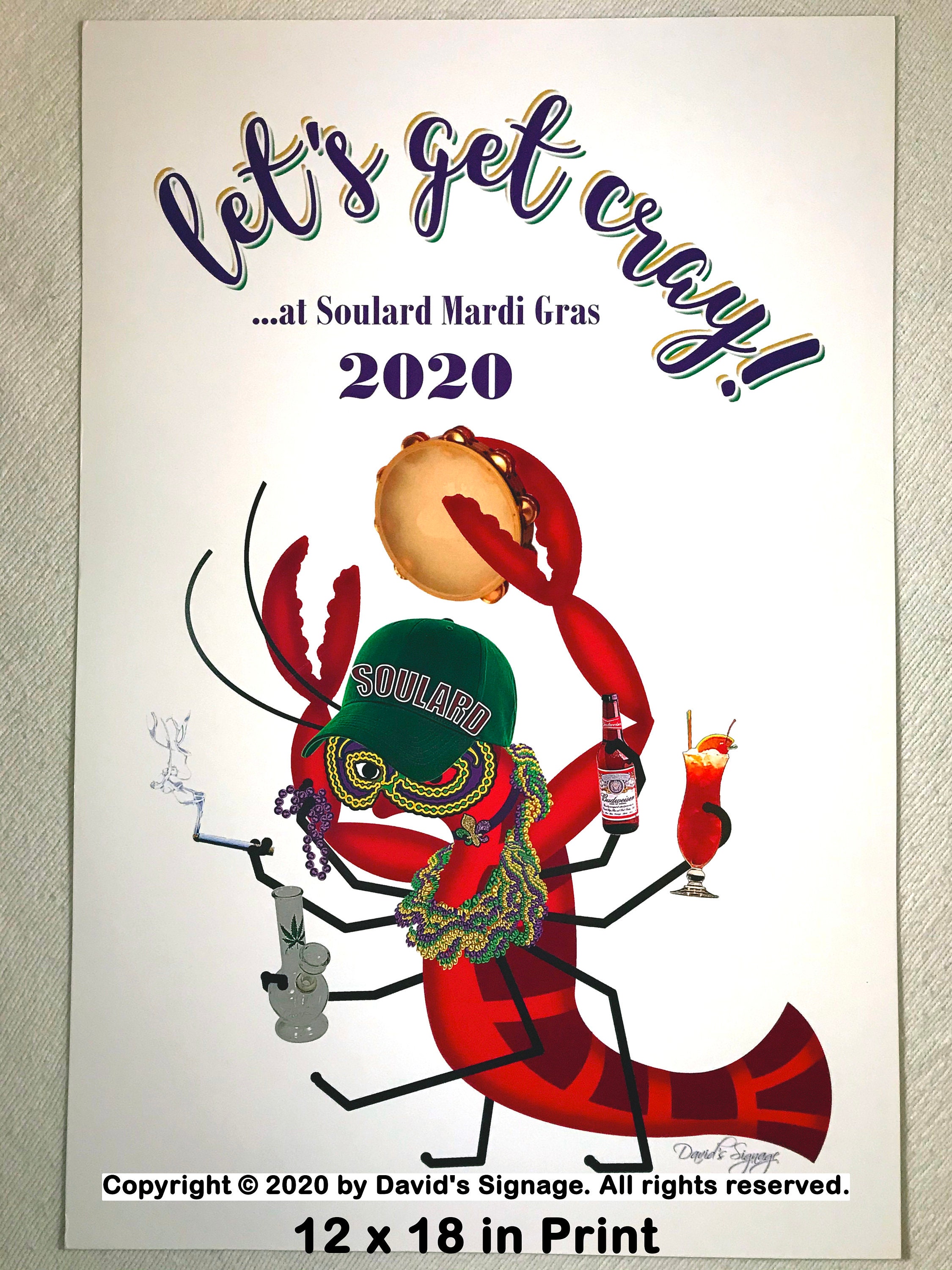 Soulard Mardi Gras, Mardi Gras Print, Party Poster, Picture, Sign, Wall ...