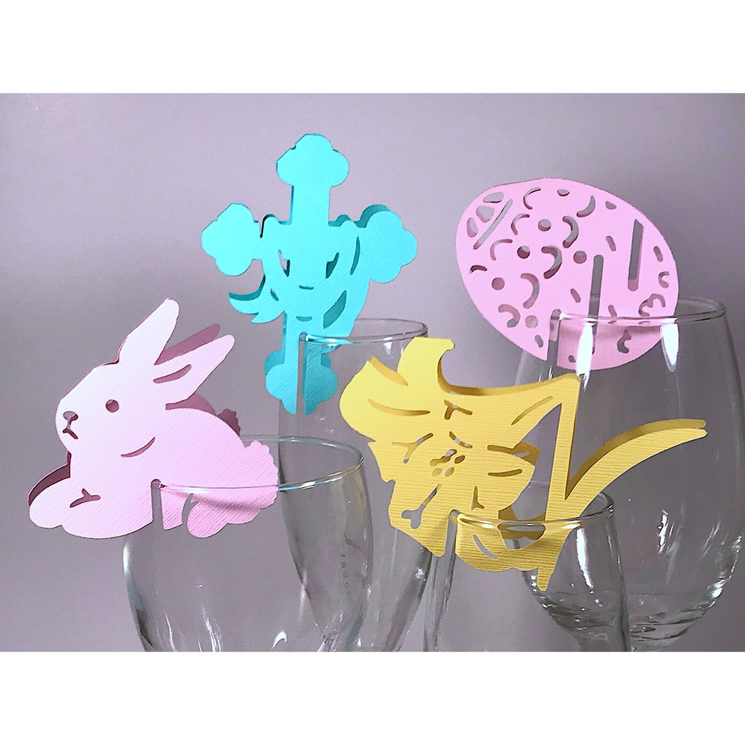 Easter Variety Pack Place Cards/stemware Decorations - Etsy