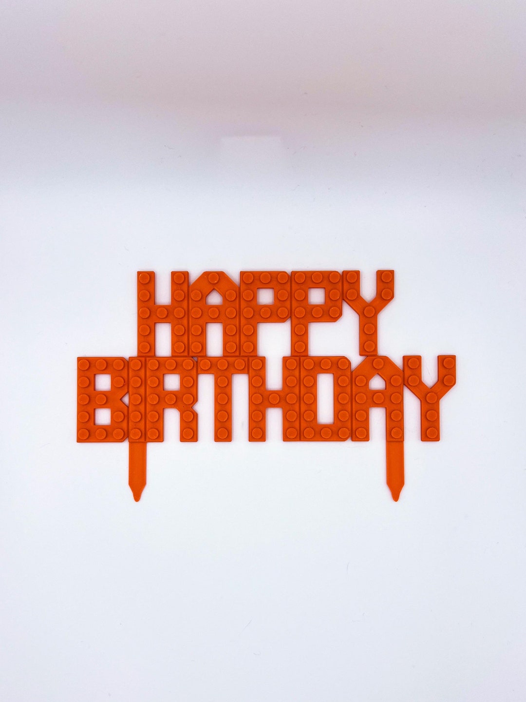 Personalised Brick Cake Topper – Custom Name Decoration for Kids ...