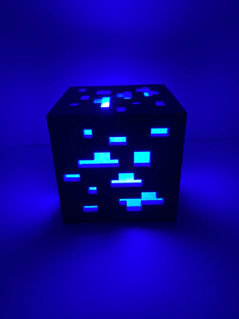 Minecraft Ore Night Light diamond, Emerald, Redstone and Now in RGB ...