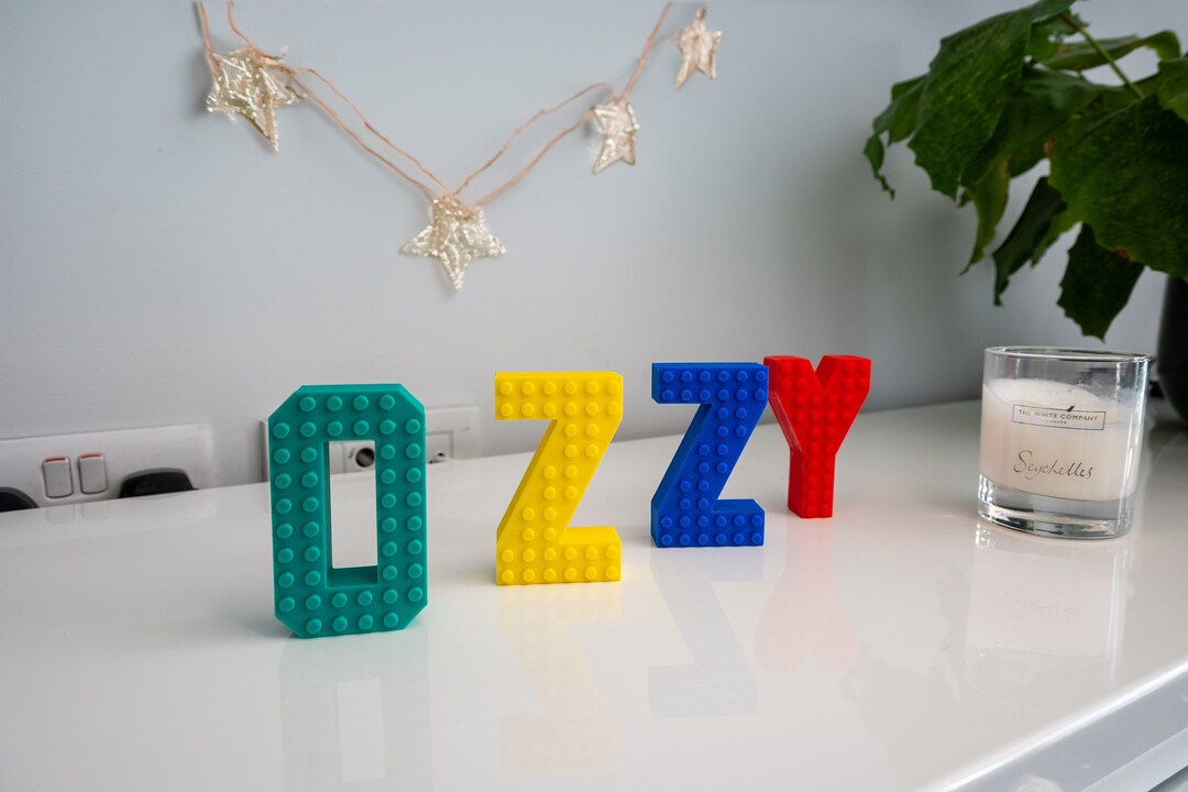 Personalised Large Custom Brick Name Decor for Kids' Rooms | Unique ...