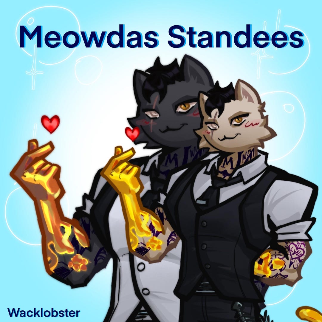 Meowdas Acrylic Standees - Etsy