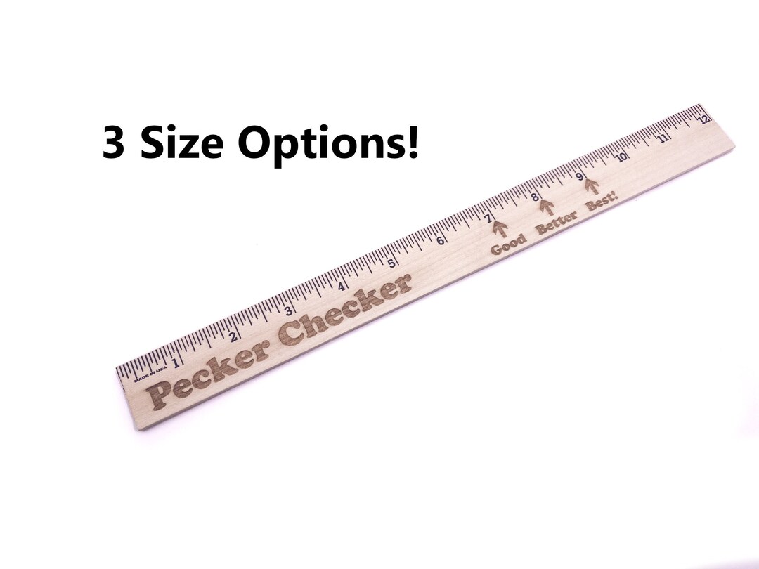 Bachelorette Party Gift Pecker Checker Penis Ruler Hotwife Cuckold Sex ...