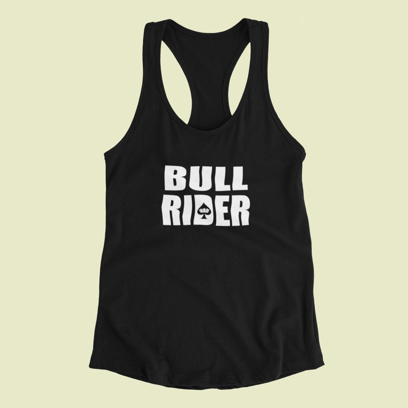 Queen Of Spades Shirt Tank Top Black Bull Rider Bbc Hotwife Etsy