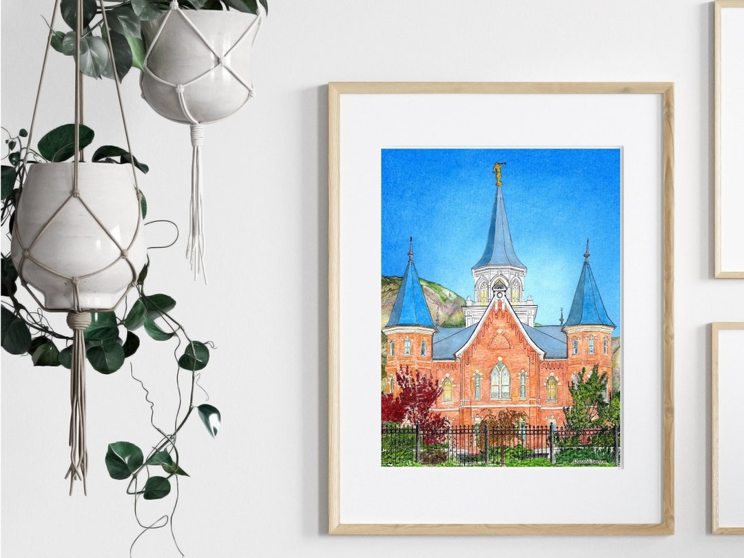 LDS Provo City Center Temple, Stipple Drawing, LDS Art, Digital ...