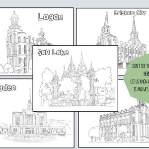 LDS Coloring Pages, LDS Temple, LDS Primary, General Conference Packet ...