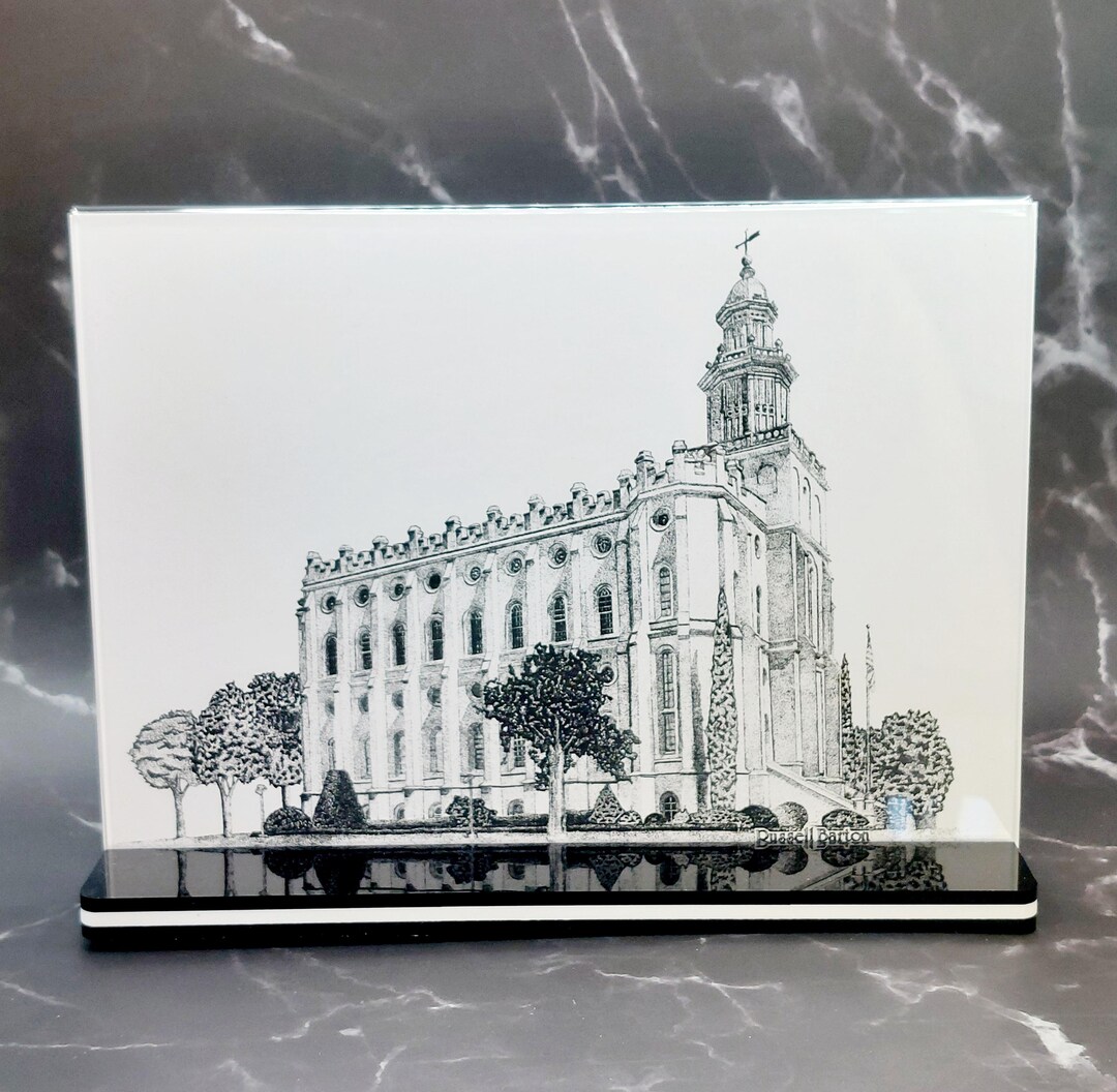 LDS St. George Temple | 5x7 Framed LDS Primary Gift | Latter-day Saints ...