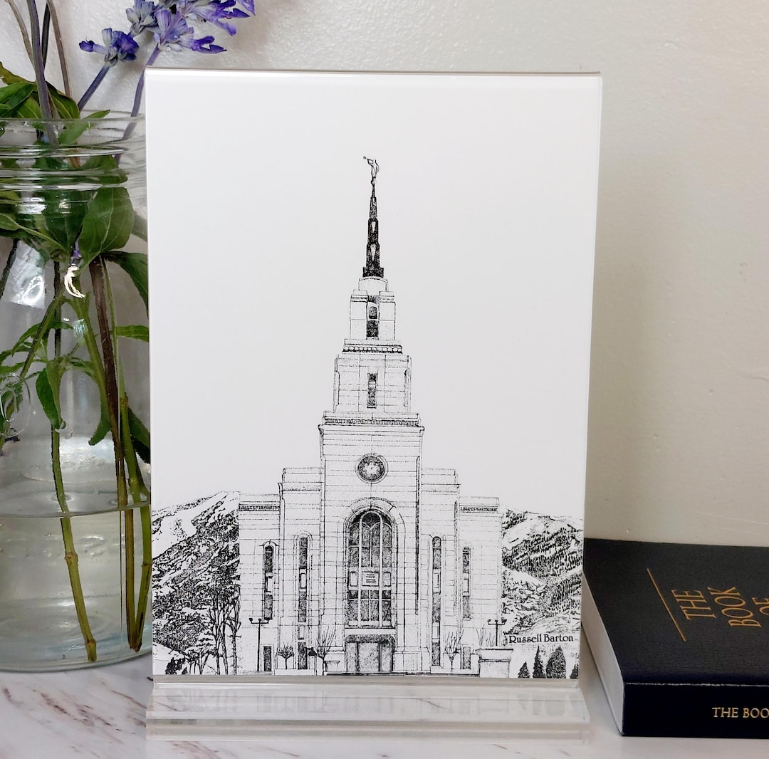 LDS Layton Temple | 5x7 Framed LDS Primary Gift | Latter-day Saints ...