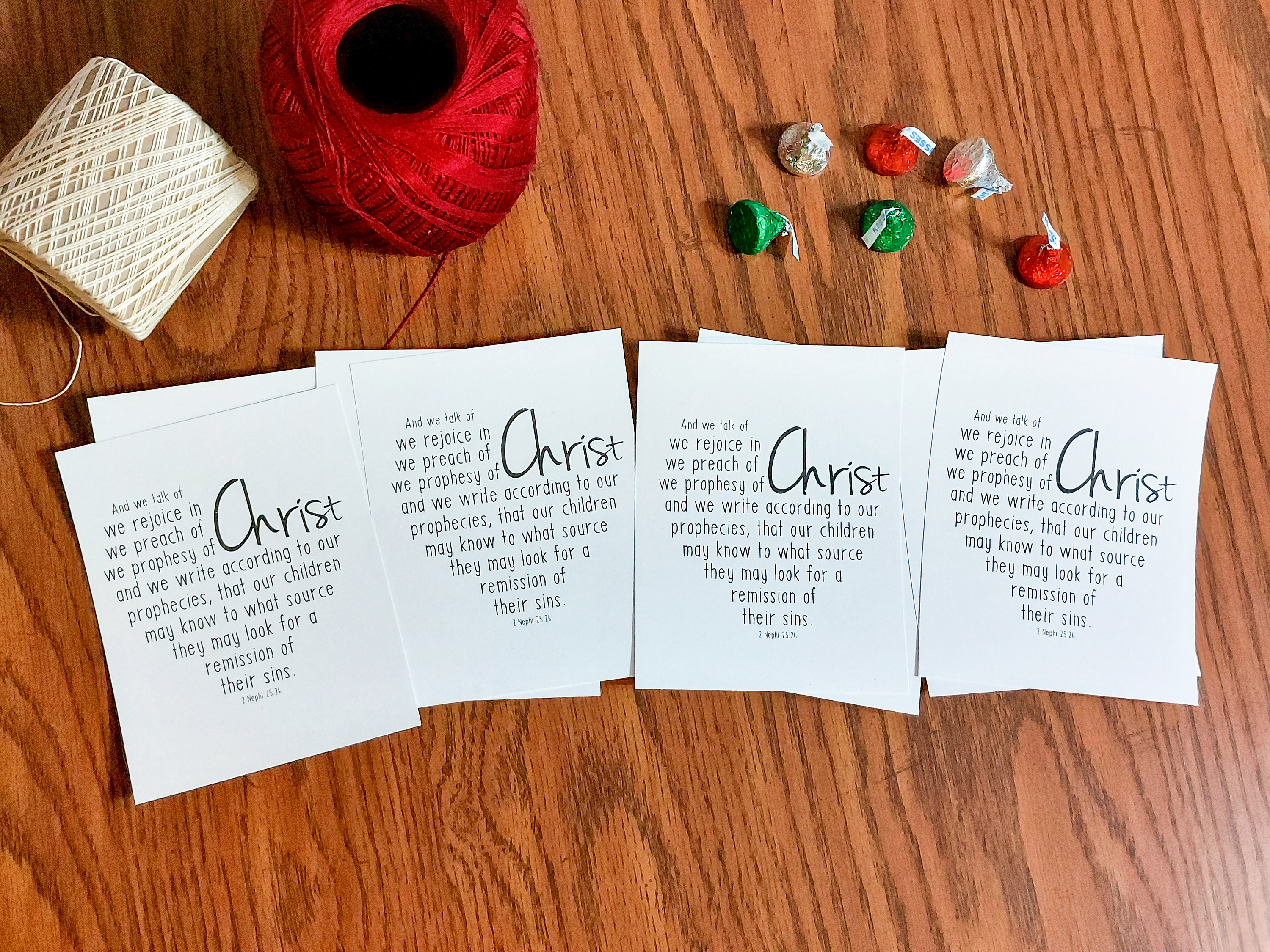 LDS Scripture Art: 'we Talk of Christ' Printable Card (PDF Download) - Etsy