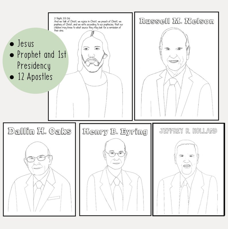 LDS General Conference Packet: Kids Coloring Book & Activities (PDF) - Etsy