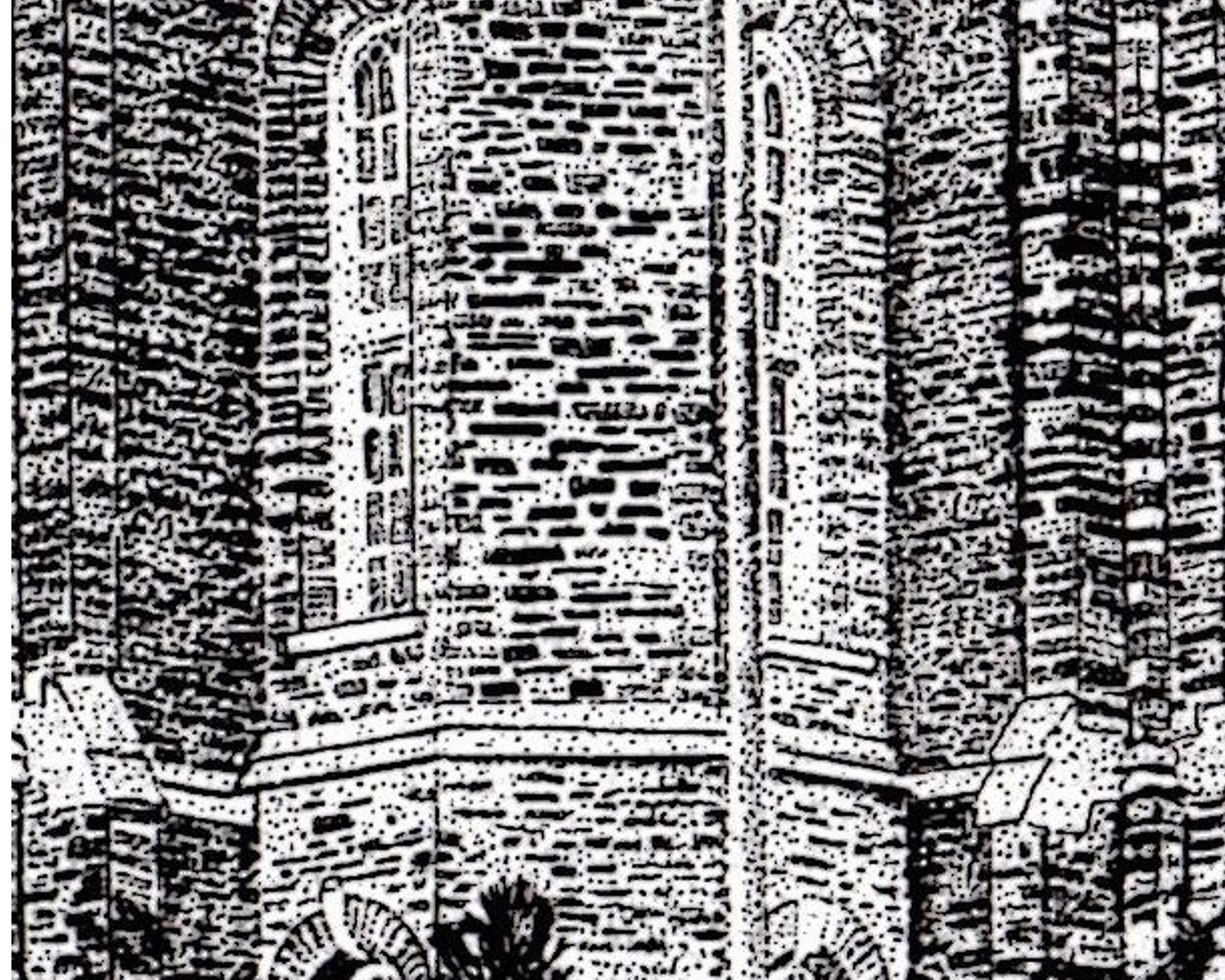 LDS Logan Temple Stipple Drawing - Etsy