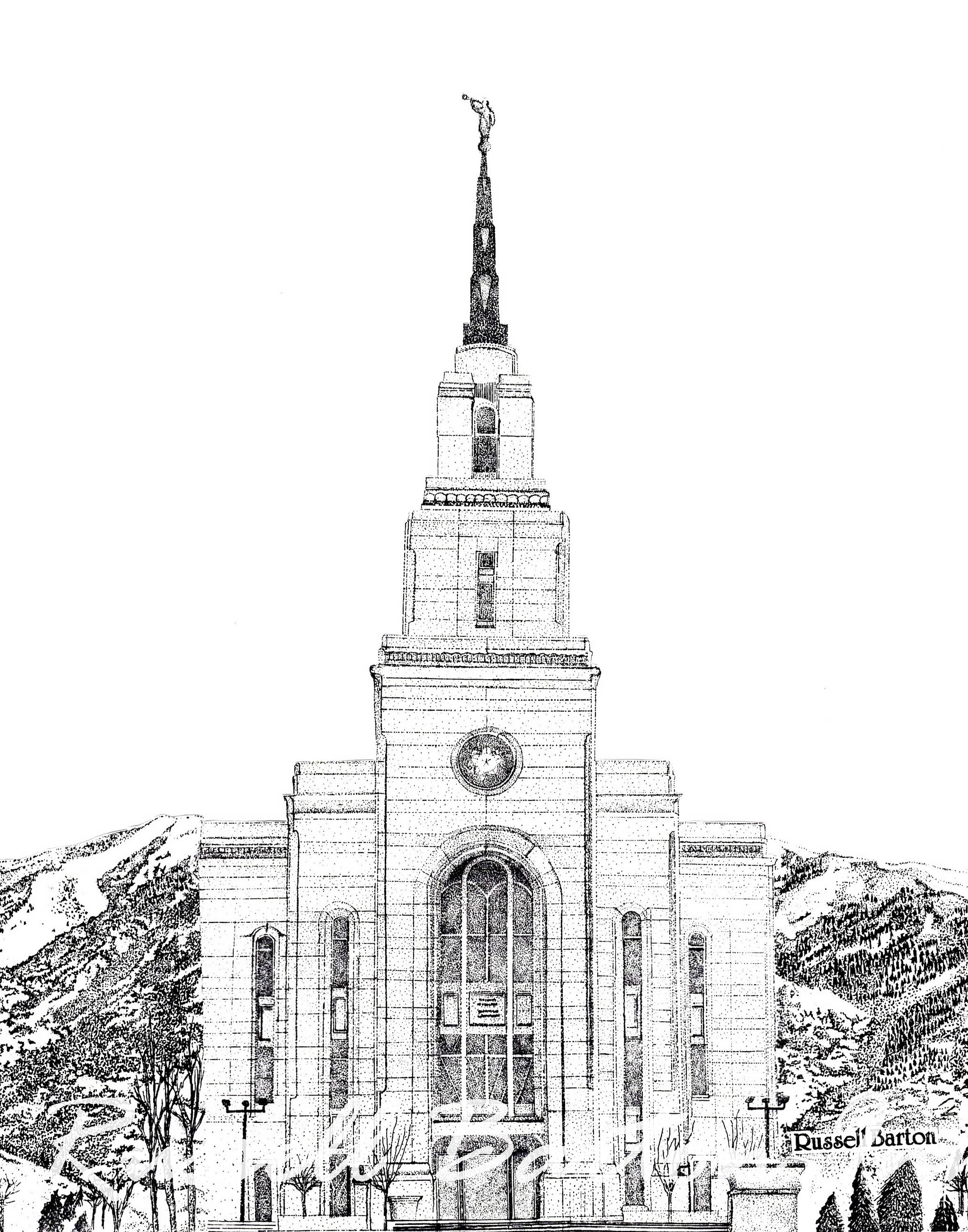 LDS Layton Temple | 5x7 Framed LDS Primary Gift | Latter-day Saints ...
