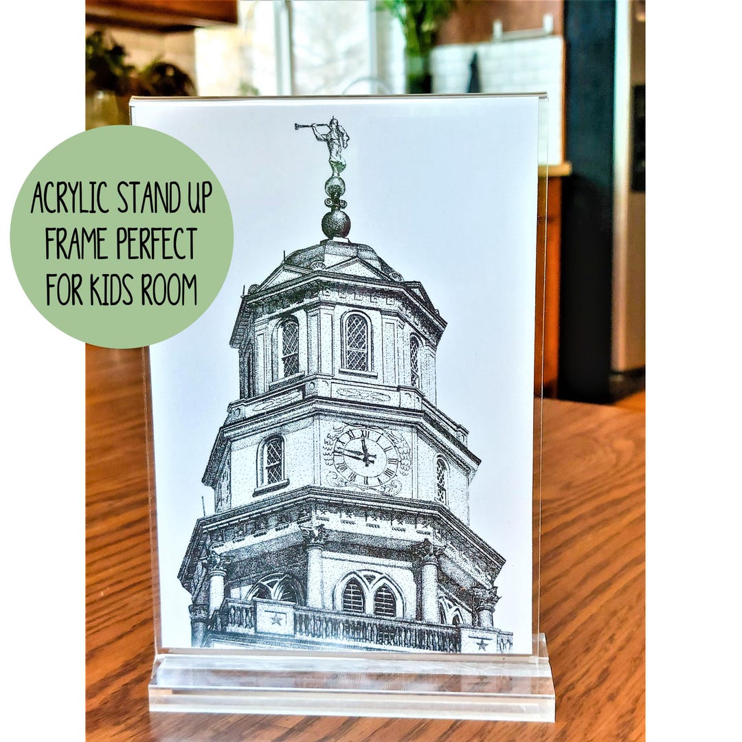 LDS Nauvoo Temple Spire | 5x7 Framed LDS Primary Gift | Latter-day Saints Home Decor - Etsy