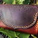 Custom Leather Leaf Purse Wallet Bespoke Handmade Carved Tooled Purse ...