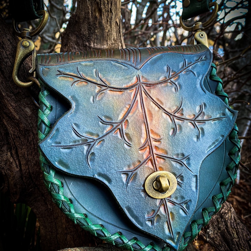 Leather Leaf Purse - Etsy