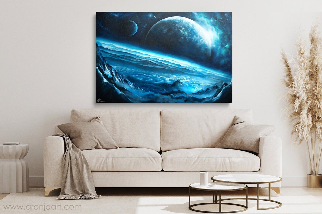Space Landscape - Art Print - Etsy