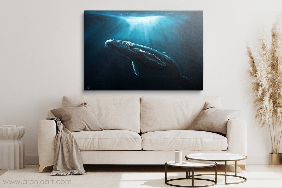 Buckelwal Kunst Druck auf Leinwand, Poster, Bilderrahmen - Etsy.de