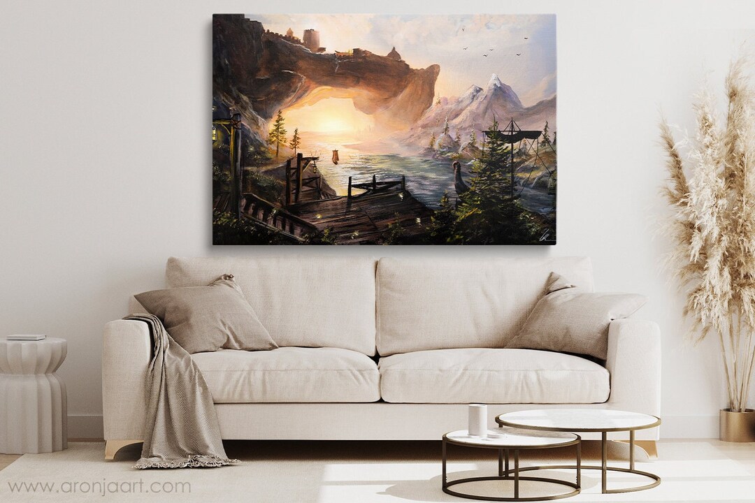 Solitude Skyrim Art Print - Etsy