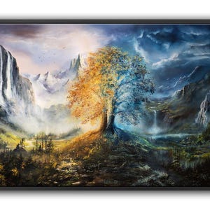 The Two Trees - Art Print - Etsy