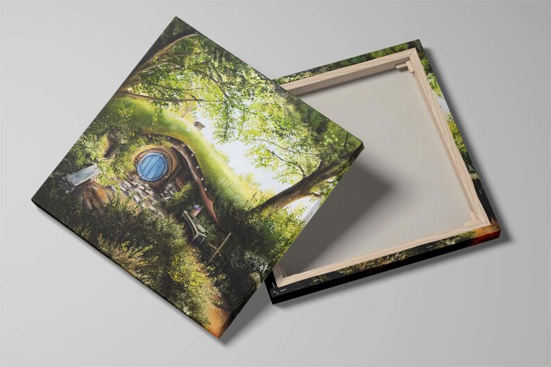 Hobbiton Spring Landscape Art Print: Shire Decor - Etsy