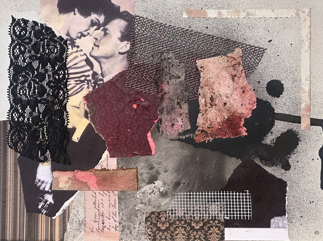 Gratuitous 02 (betrayal) - Original Collage With Film Noir Ephemera and ...