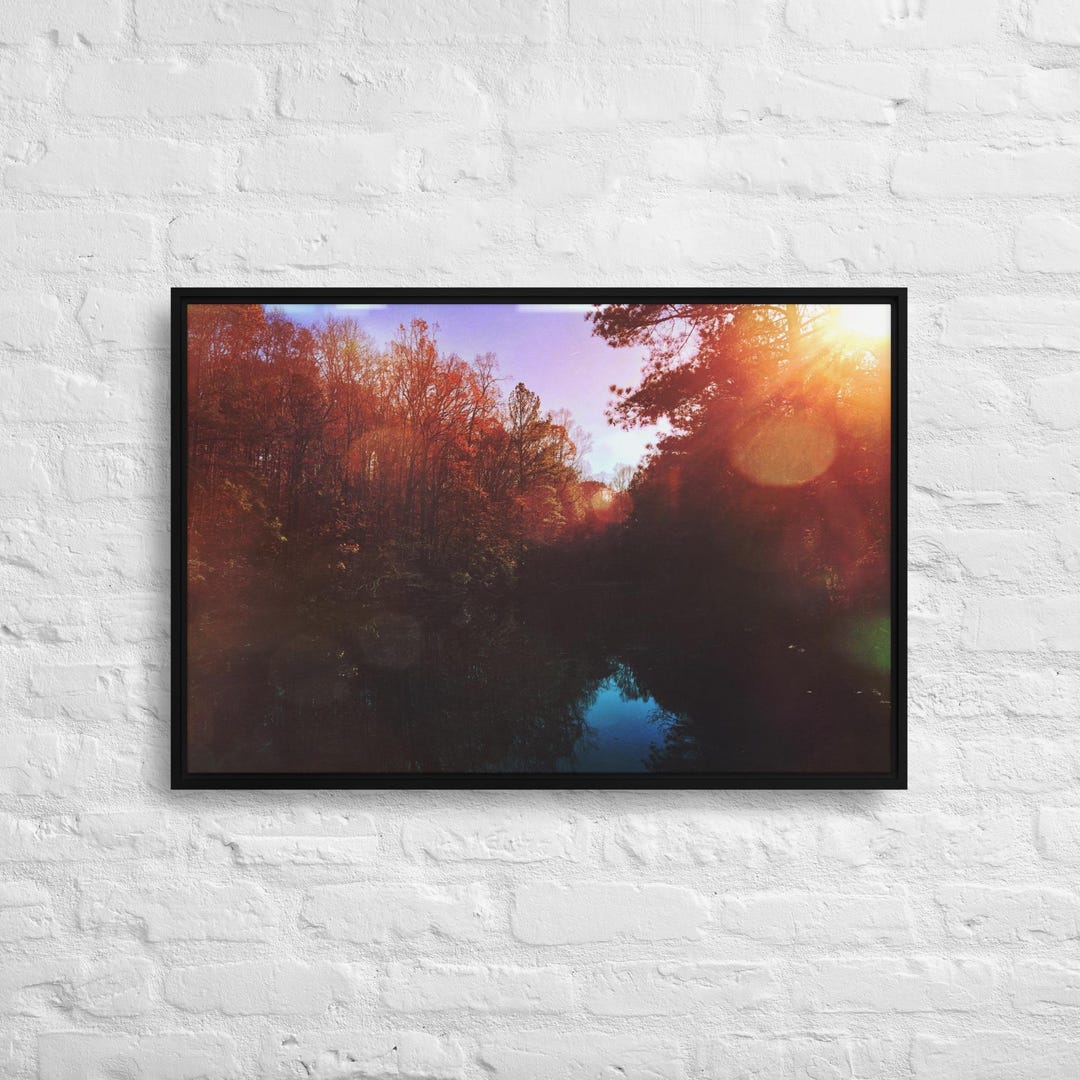 Little River Blues - HD Hi-res Nature Art Colorful Tranquil Autumn ...