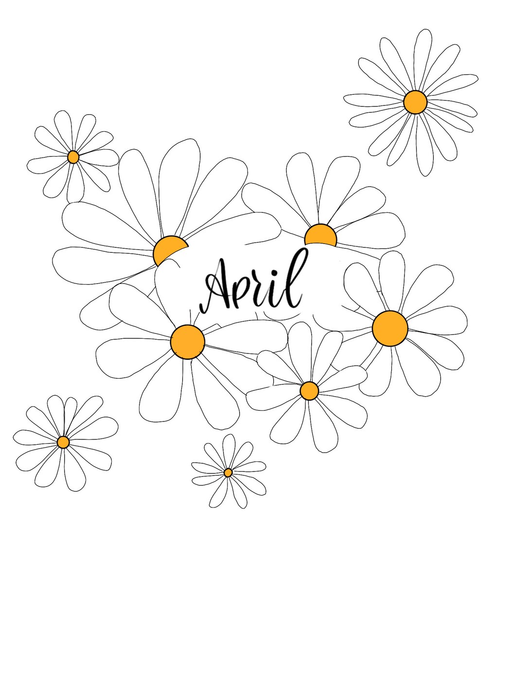 Daisy Printable Cover Page - Etsy