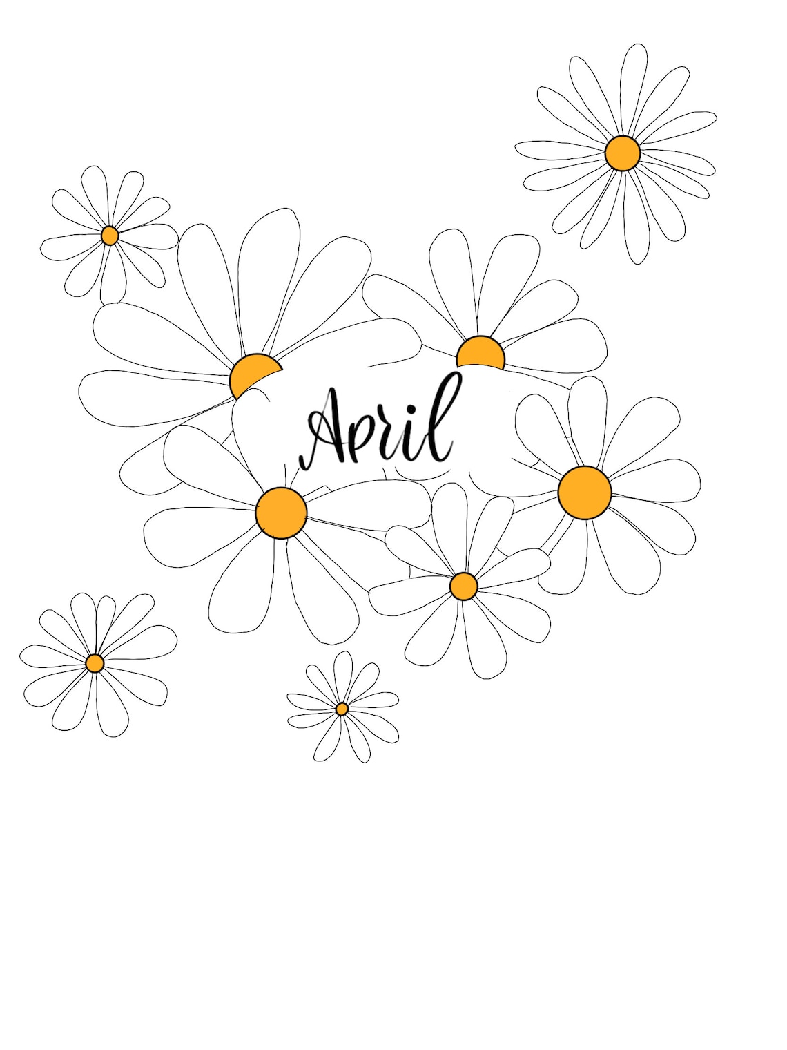 Daisy Printable Cover Page - Etsy