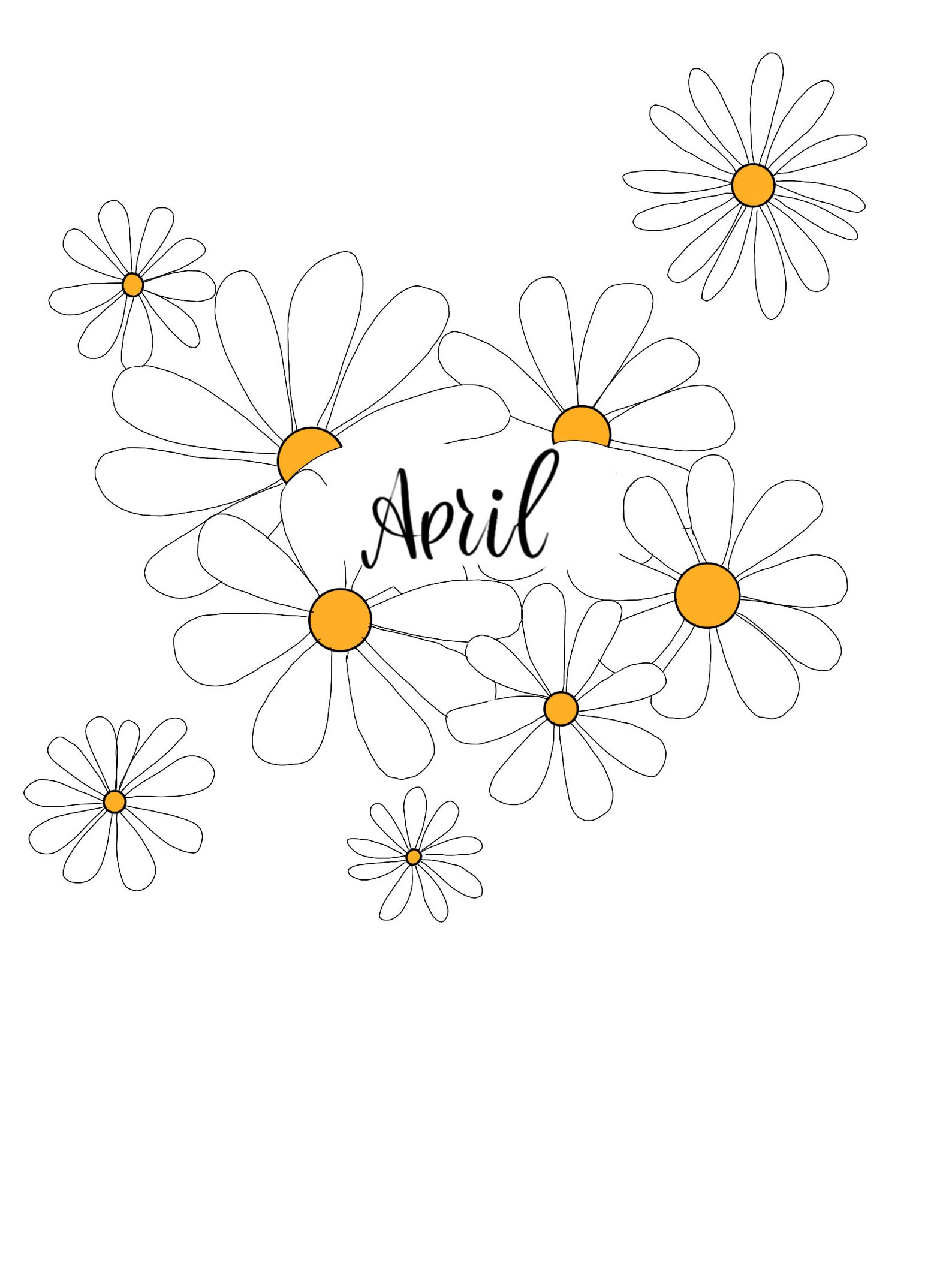 Daisy Printable Cover Page - Etsy