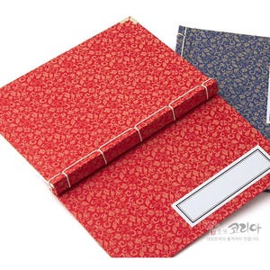 2ea Traditional Korean Notebook Made of Silk, Using the Technique of ...