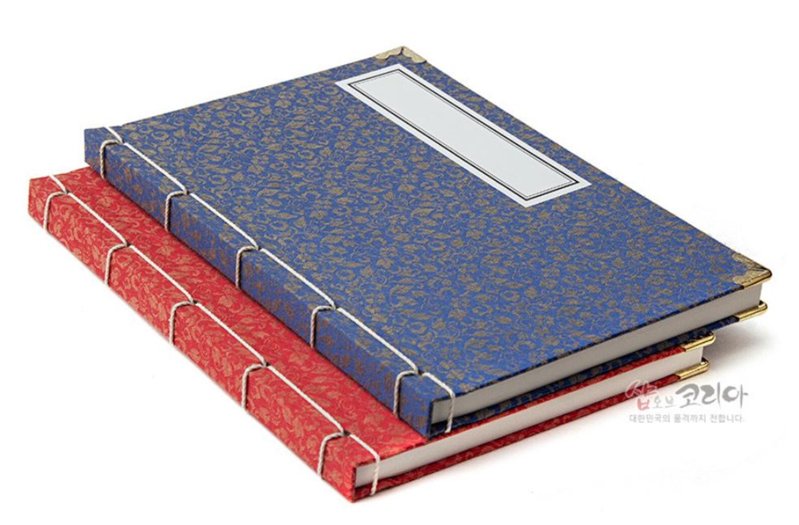 2ea Traditional Korean Notebook Made of Silk, Using the Technique of ...