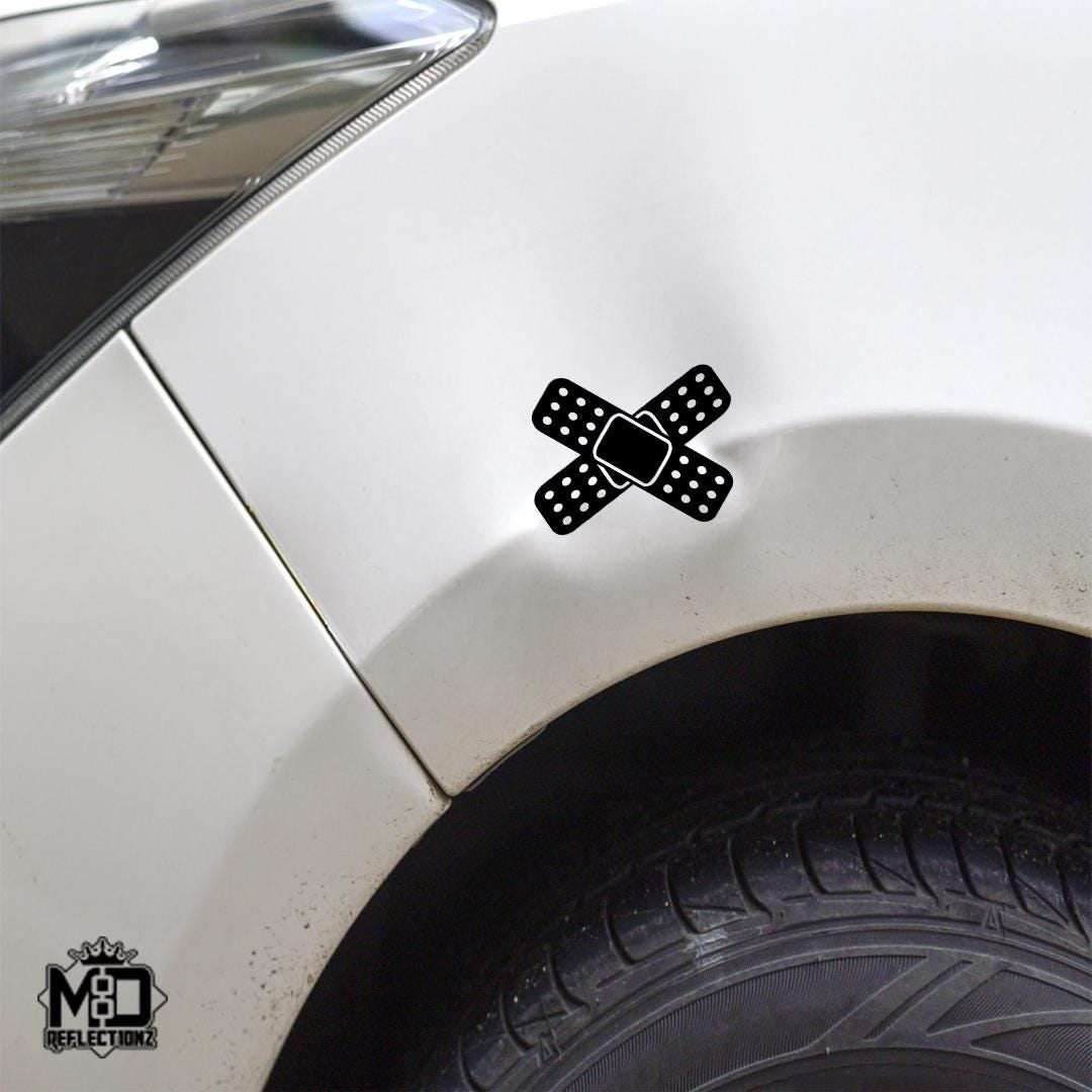 Band-aid Car Decal, Band Aid Decal, Vinyl Sticker, Bandage Decal ...