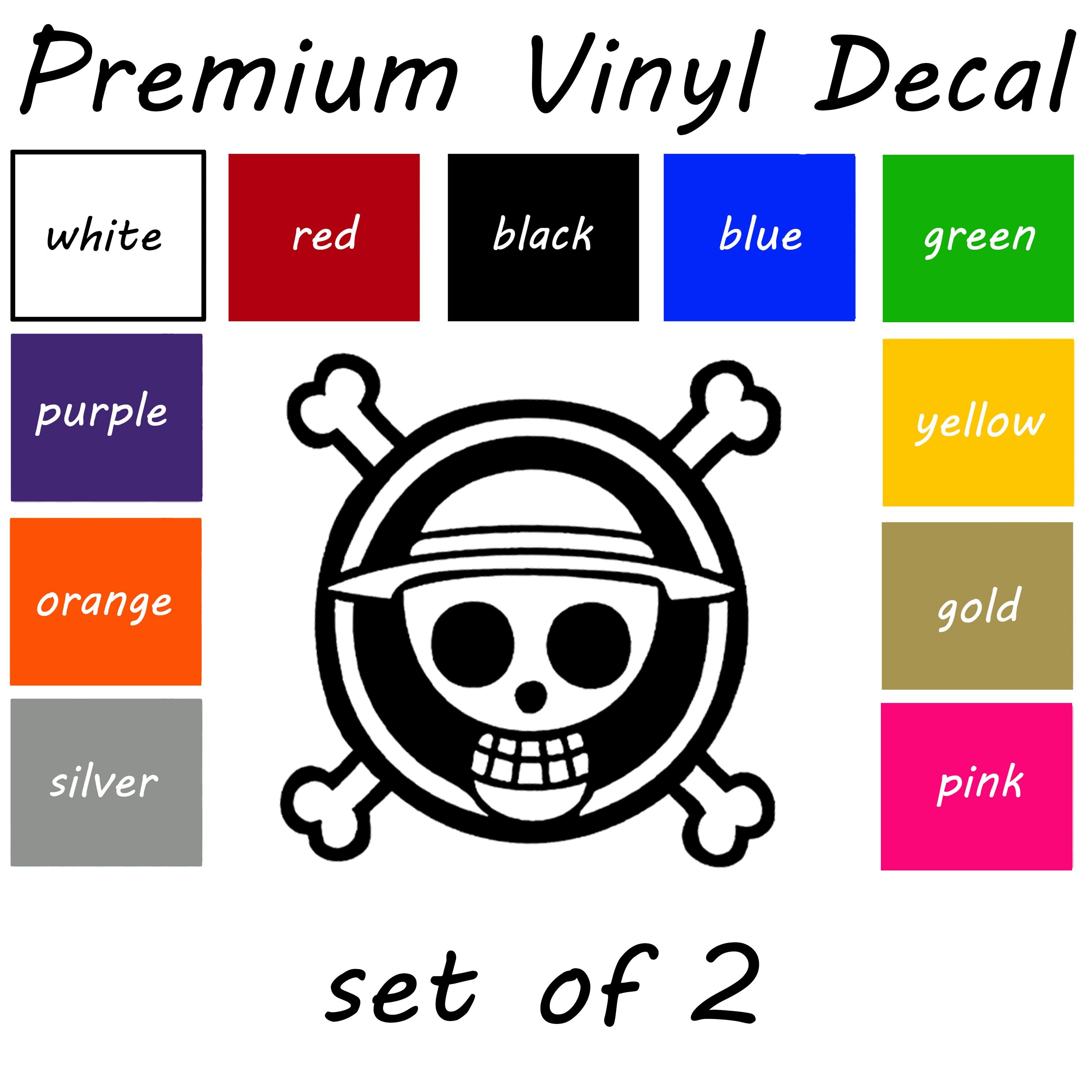 One Piece Luffy Symbol Car Decal, Luffy Decal, Vinyl Sticker, One Piece ...