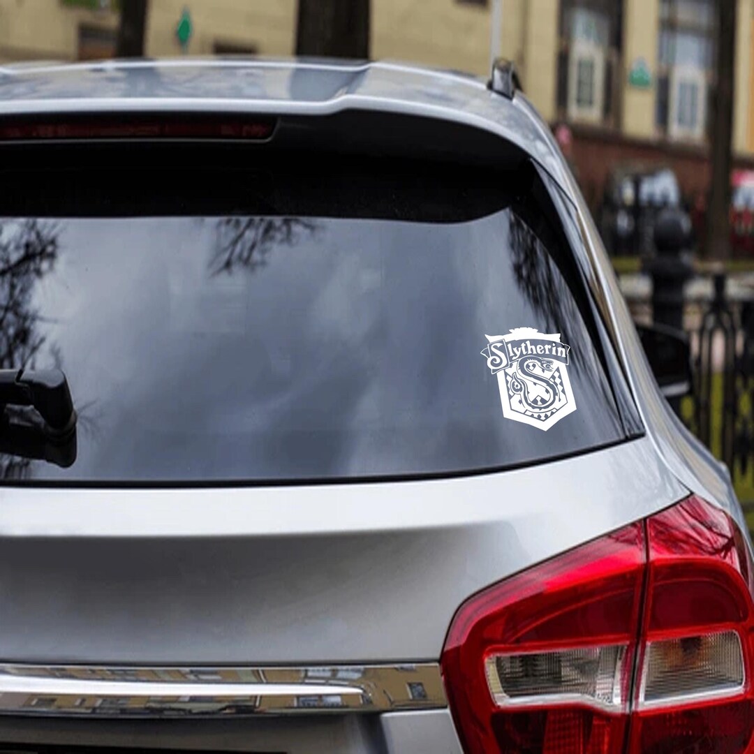 Slytherin Crest Car Decal, Slytherin Decal, Vinyl Sticker, Hogwarts ...