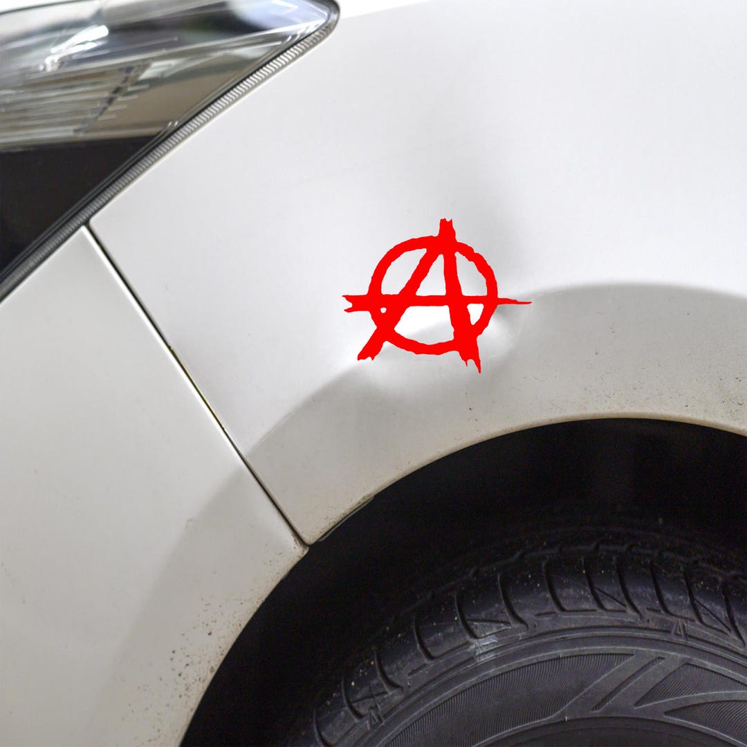 Anarchy Logo Car Decal, Anarchy Decal, Vinyl Sticker, Anarchy Sticker ...