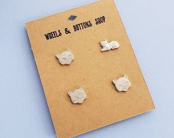 Set 5 Large White Tiger Wild Cat Buttons Novelty Realistic - Etsy