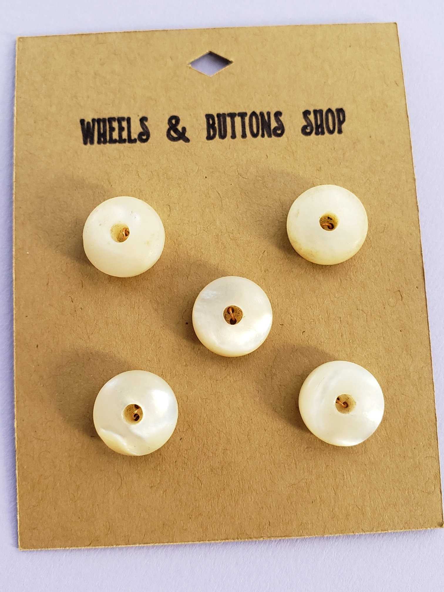 Antique MOP Whistle Buttons Set of 5 - Etsy