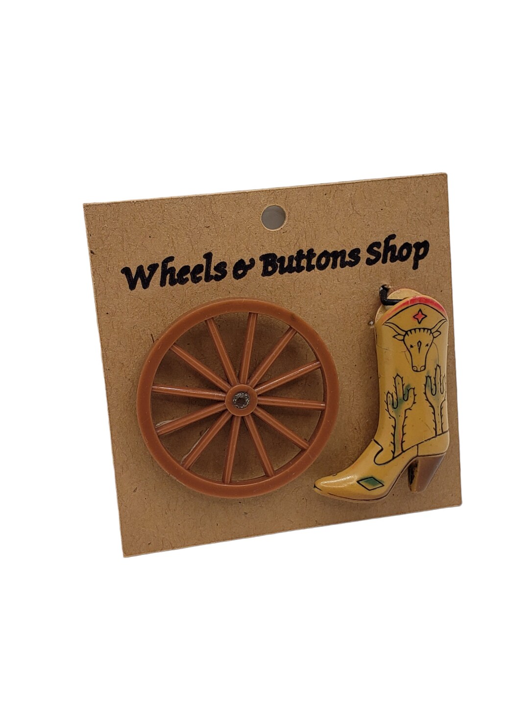 Vintage Western Button Set Plastic Loop Shank - Etsy