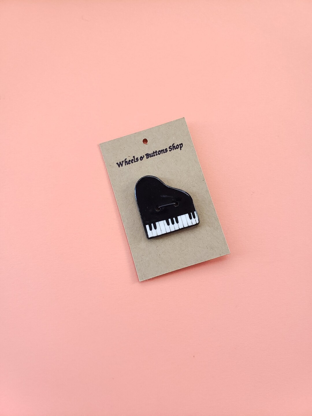 Ceramic Piano Button Vintage Button - Etsy