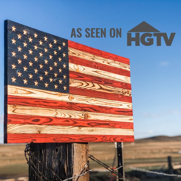 Rustic Flag - Etsy