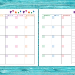 Homeschool Planner - Undated Monthly Calendar for Planning Out Your ...