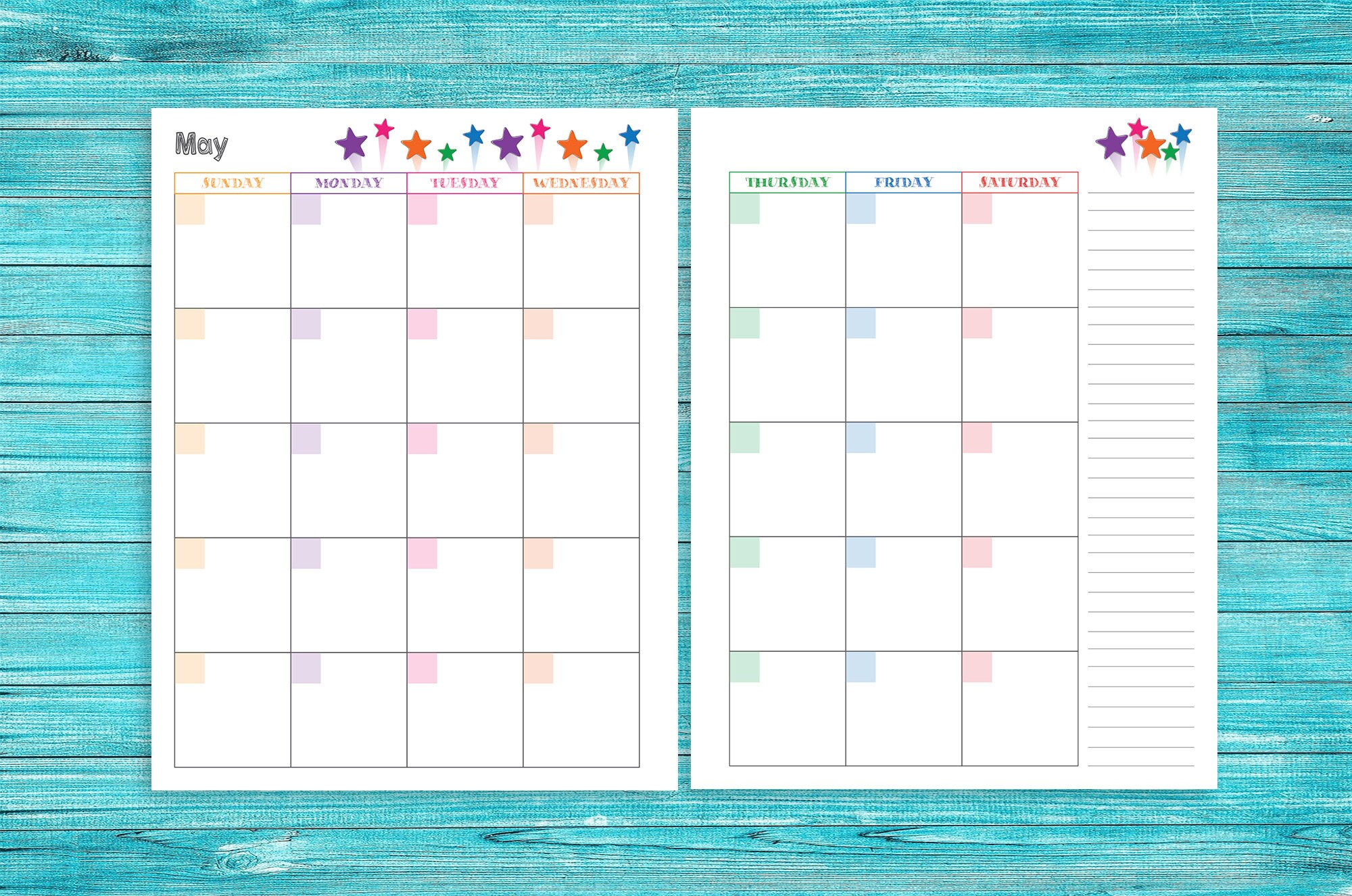 Homeschool Planner - Undated Monthly Calendar for Planning Out Your ...