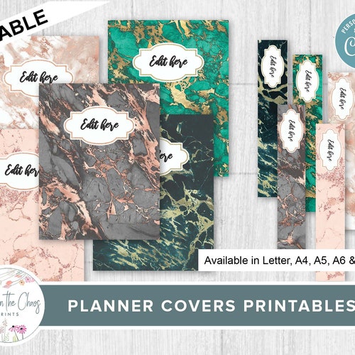 Animal Planner Covers 10 Editable Binder Covers and Spines - Etsy