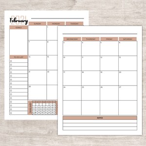 2021 Planner - Daily Weekly Monthly Planner Printable - Sophisticated ...