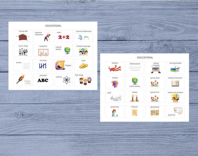 Editable Daily Activity and Chore Chart for Kids - Kids Visual Schedule ...