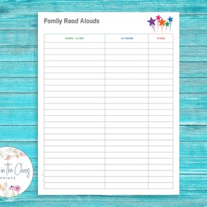 Homeschool Planner - Reading Planner - Create a Reading List for Your ...