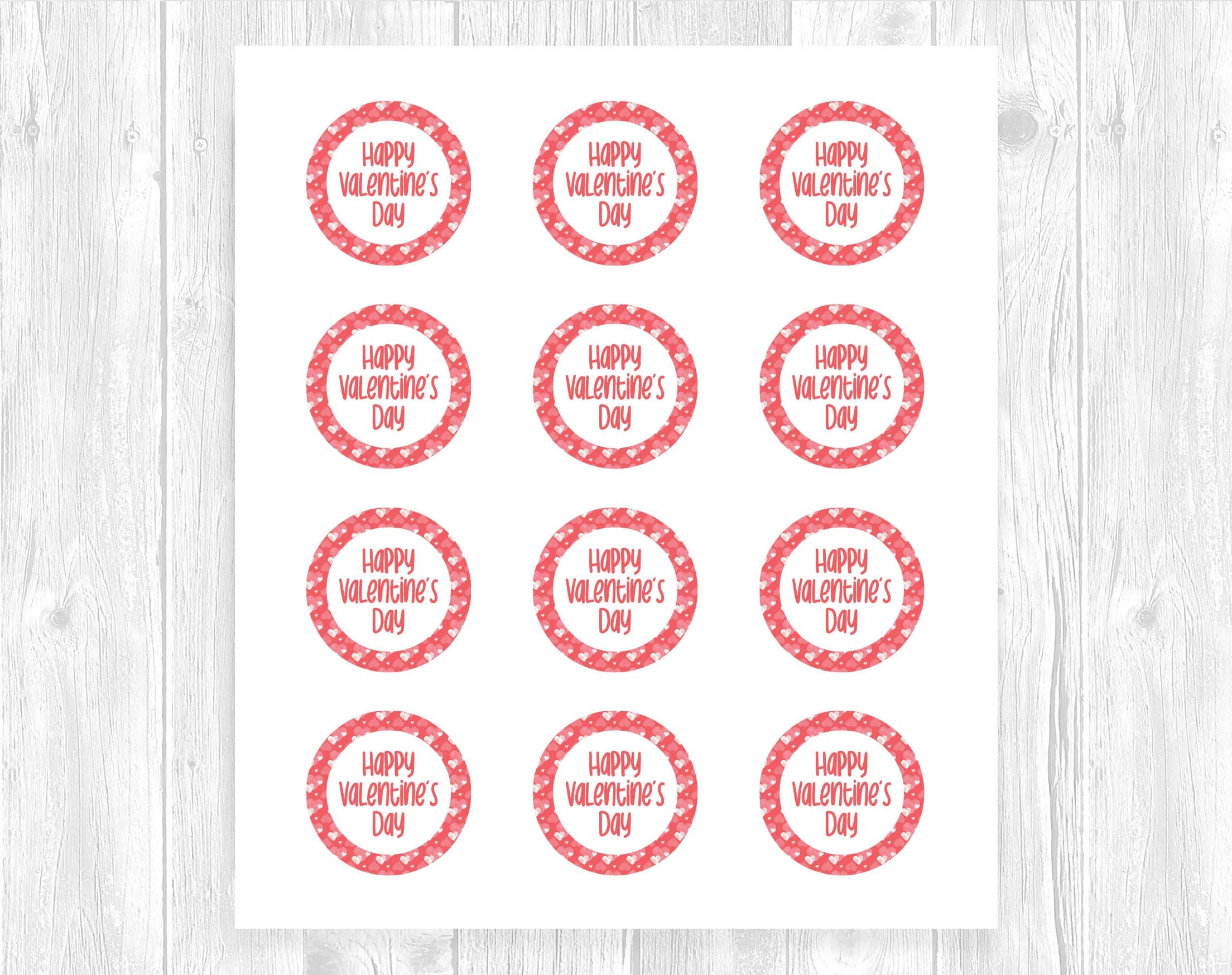 Happy Valentine's Day Cookie Tag Teacher Appreciation Printables Class ...