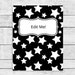 Planner Cover Printable Modern Black and White Design - Etsy
