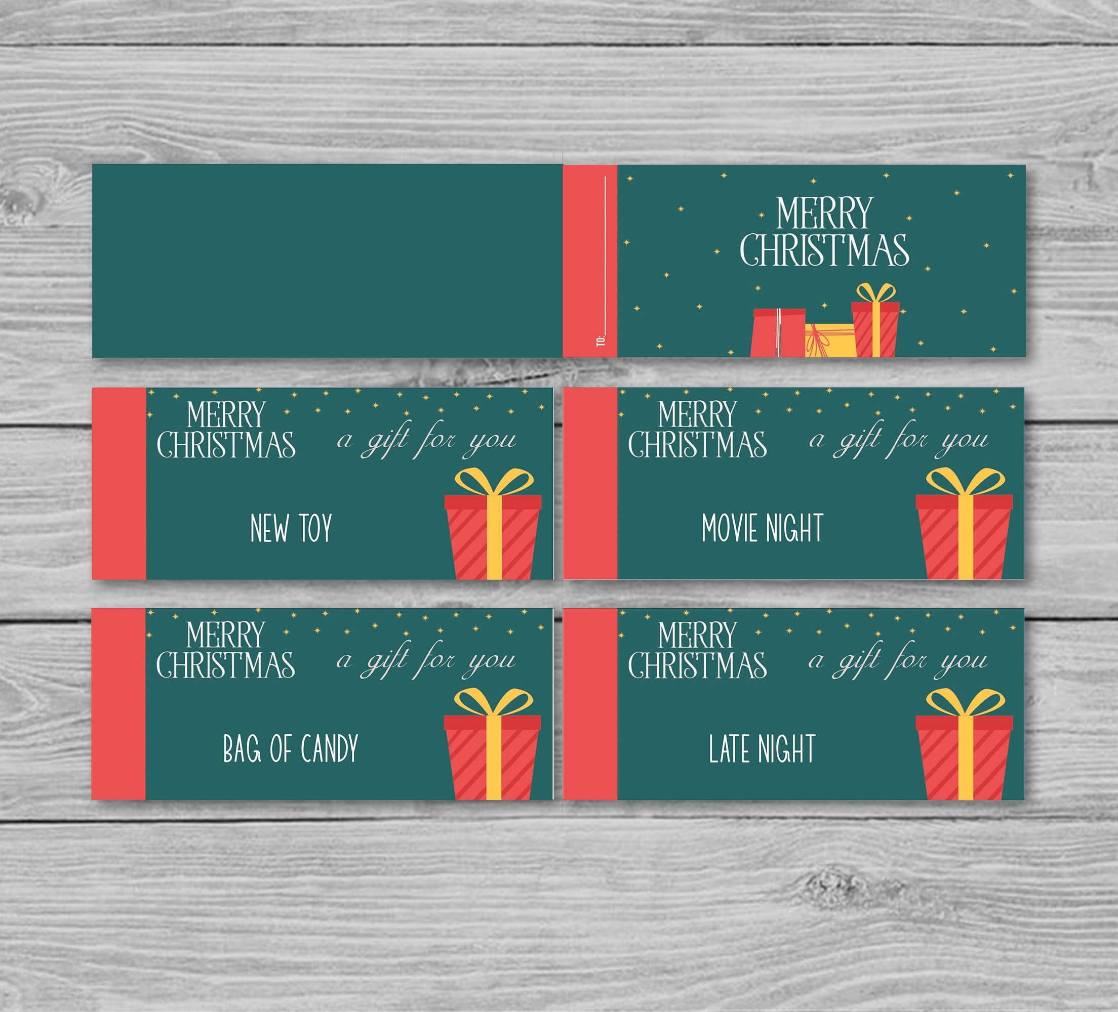 Printable Coupon Book Christmas Gift Editable Coupon Book Template ...